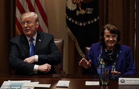 Feinstein Looks Excited In Gun Control Meeting With Trump Daily Mail