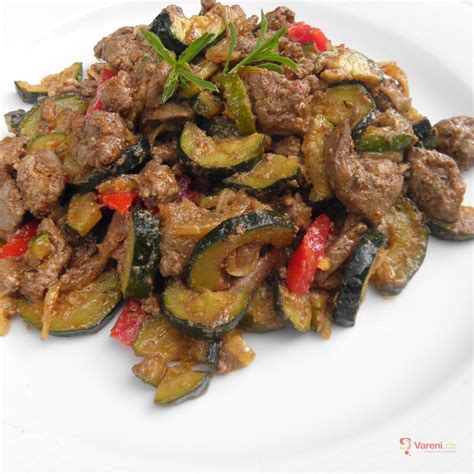 Pikantní Játra S Cuketou Vaření Cz