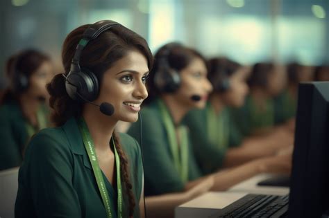 Download Ai Generated Woman Call Center Royalty Free Stock