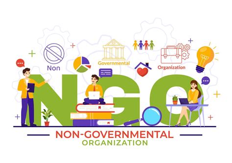 Ngo Or Non Governmental Organization Vector Illustration To Serve