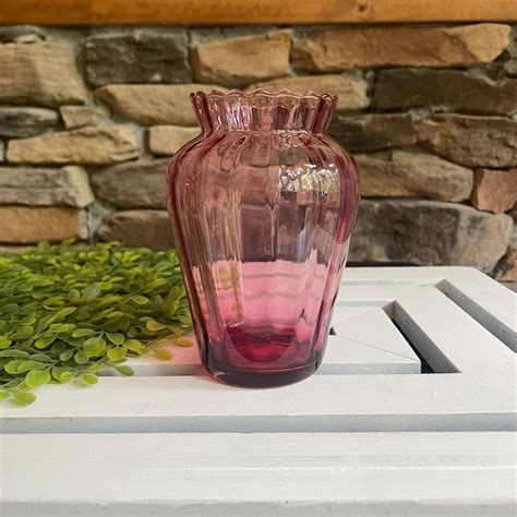 Pilgrim Glass Cranberry Etsy
