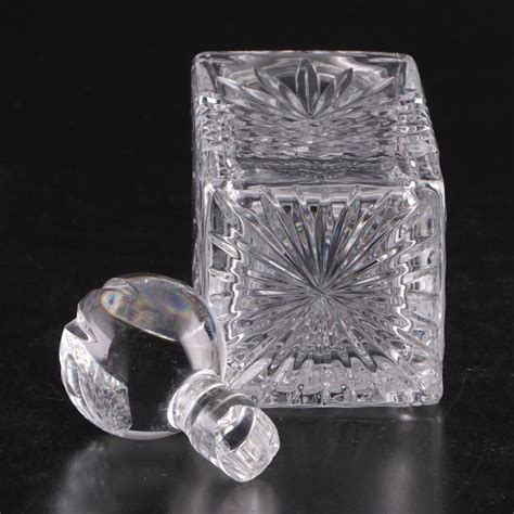 Waterford Crystal Kilkenny Table Lamp With Other Crystal Decanter And