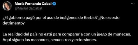 María Fernanda Cabal Pide Más Acciones Al Ministro De Defensa Por La