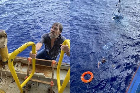 Us Sailor Reported Missing Rescued By Passing Ship From Capsized Boat