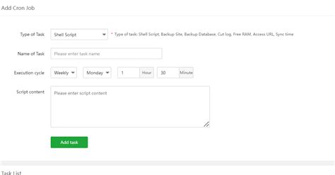How To Setup Cron Jon In Aapanel Aapanel Free Hosting Control Panel One Click Lamplemp