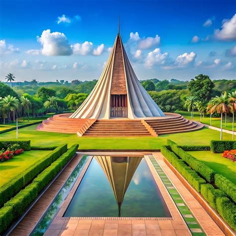 National Monument Of Bangladesh Premium Ai Generated Image