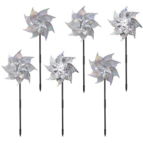 Kelamayi Reflective Bird Repellent Windmill6 Pack Laser Reflective