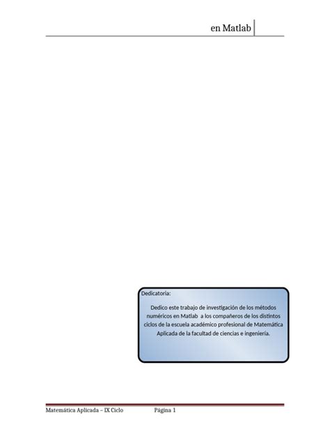Metodos Numericos En Matlab Pdf