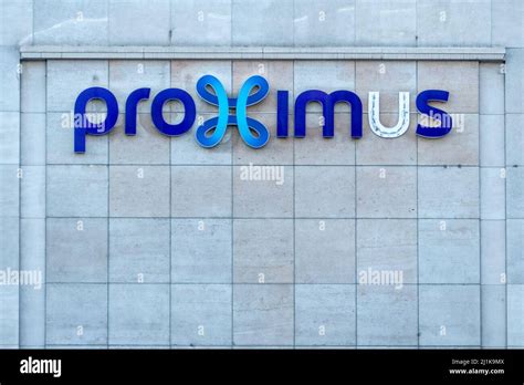 Brussels Belgium March 24 2022 Proximus Company Logo On A Facade In