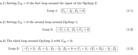 Operational Amplifier Confused About How Loop 2 Is Defined