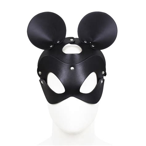 Intimate® Leather Cute Mickey Mouse Mask Headband For Menwomen S