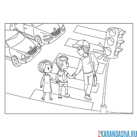 Картинка РАСКРАСКИ ПДД РАСПЕЧАТАТЬ