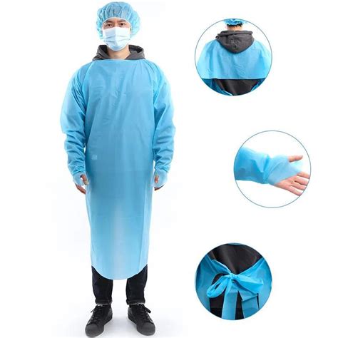 Wholesale Blue Medical Waterproof Disposable Polyethylene Plastic Cpe