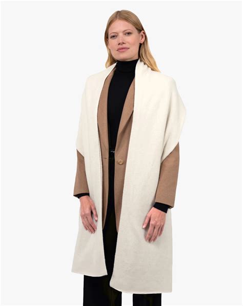 Thick Knit Pure Cashmere Maxi Wrap Maisoncashmere