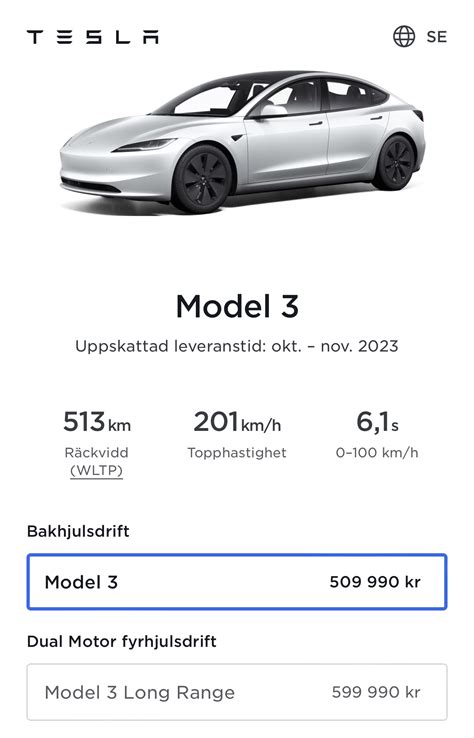 Nya Tesla Model äntligen här Elbilar Elbilsveckan