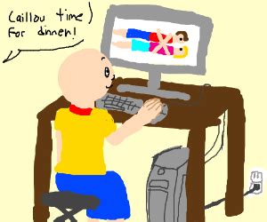 Caillou Played Cookie Clicker Cont Story Drawception