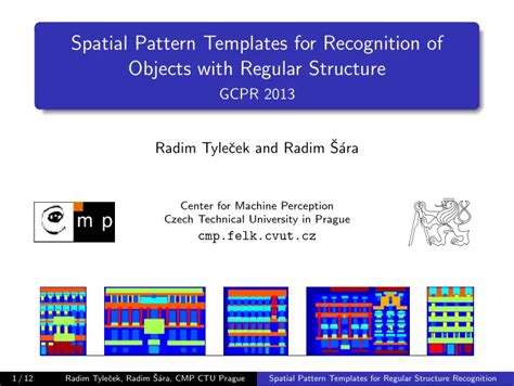 Ppt Spatial Pattern Templates For Recognition Of Objects With Regular Powerpoint