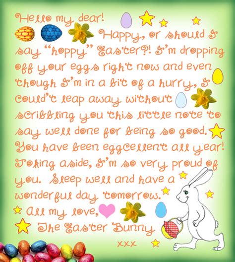 Easter Bunny Notes Rooftop Post Printables