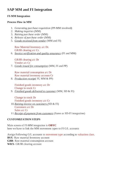 Docx Sap Mm And Fi Integration Dokumentips