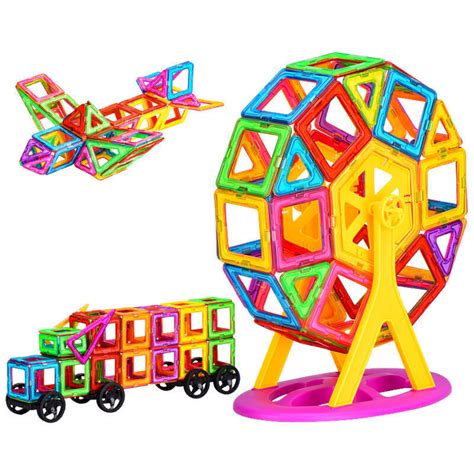 대형 자석 빌딩 블록 모델 어린이 Diy 건설 장난감 디자이너 조립 슈트 자석 선반 교육 장난감 건축 및 건설 장난감