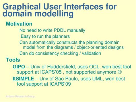 Ppt Week 6 Pddl Itsimple And Running “state Of The Art” Planners