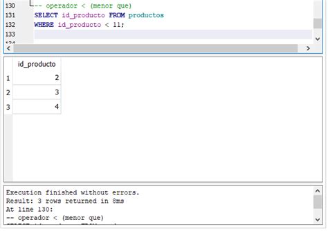 SQL básico Operadores en la cláusula Where SCyASIG