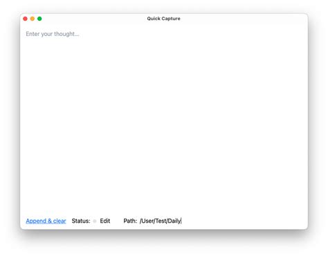 Show A Small App To Add Thoughts To Your Daily Note Via Tauri App