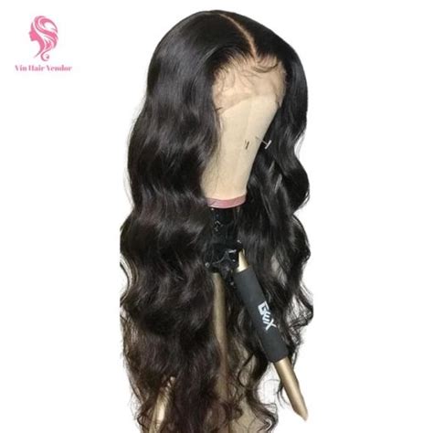 Black Kinky Curly Full Lace Human Hair Wig Vin Hair
