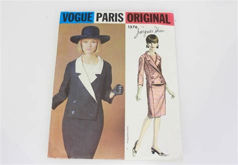 1960s Vogue Paris Original Jacques Heim Dress Sewing Pattern 1376