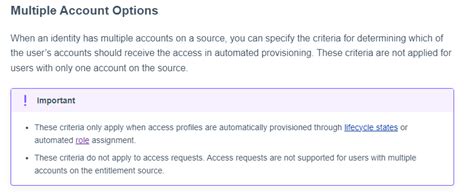 Multiple Account Selection For Access Requests Isc Discussion And Questions Sailpoint