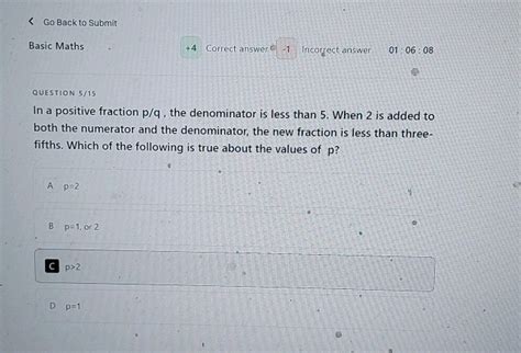 Go Back To Submit Basic Maths Correct Studyx