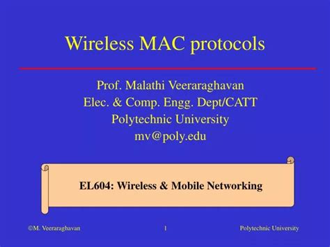 ppt wireless mac protocols powerpoint presentation free download