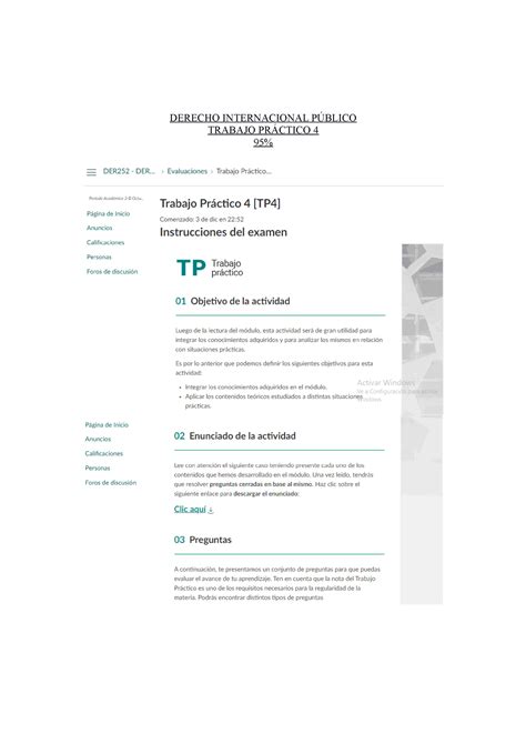 Derecho Internacional Público Trabajo Practico N4 Derecho