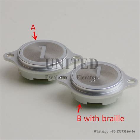 Elevator Round Buttons With Ear With Braille Vicedeal