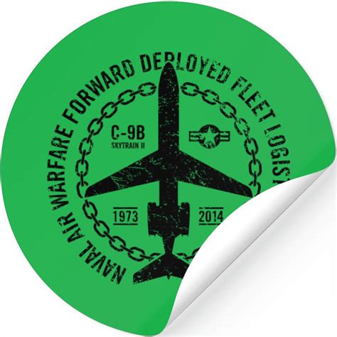 Vintage C 9b Skytrain Ii Aircraft Design Stickers