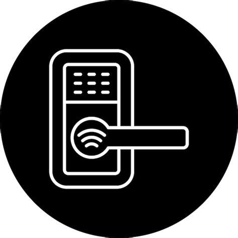 스마트 잠금 아이콘 프리미엄 벡터