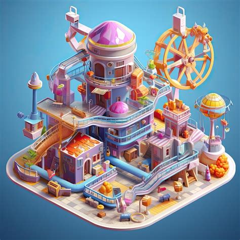 Premium Photo Operations Diagram 3d Isometric Illustration