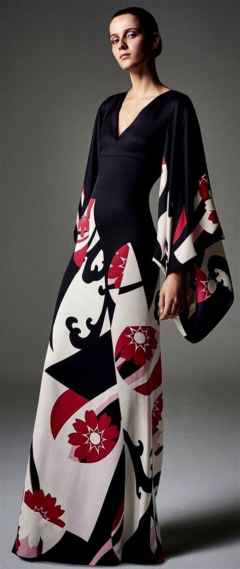 Black And Printed Dresses Fall Dress Trends Elegant Fashion Long Fall