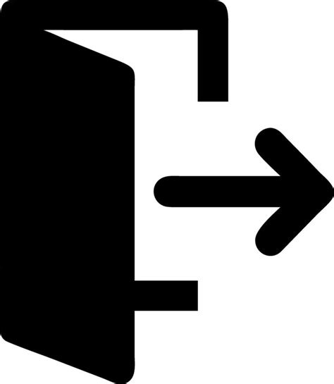 Flat Exit Arrow Graphic 56465720 Vector Art At Vecteezy