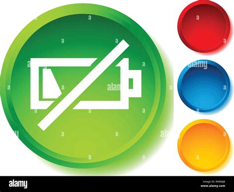 Icon With Low Battery Symbol Battery Level Indicator Stock Vector Image Art Alamy