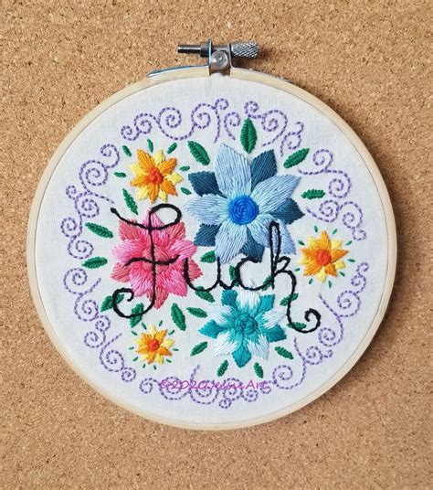 Cursive Flowers Etsy