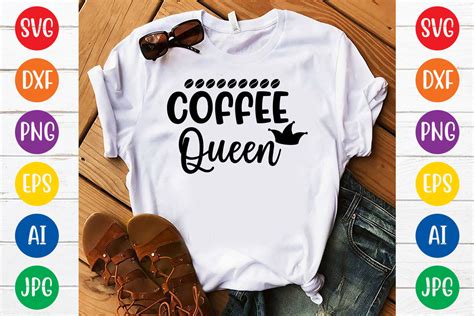 Coffee Queen Svg Design Graphic By Megasvgart · Creative Fabrica