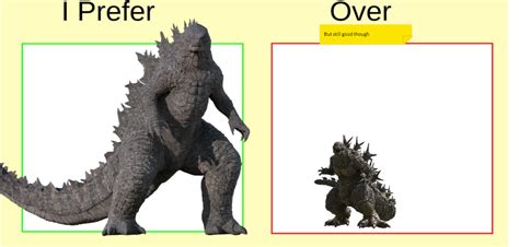Godzilla Size Chart Minus One