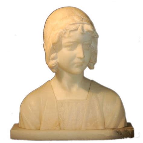 Alabaster Itailian Female Bust