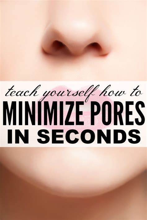 How To Minimize Pores In Seconds