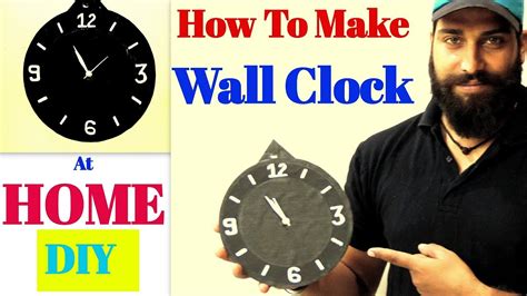 How To Make Wall Clock At Home I Diy I 4 Easy Steps I Youtube