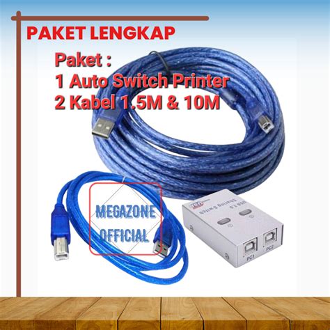 Jual Auto Switch Printer Kabel Printer Usb 20 Sharing Switcher 1 2