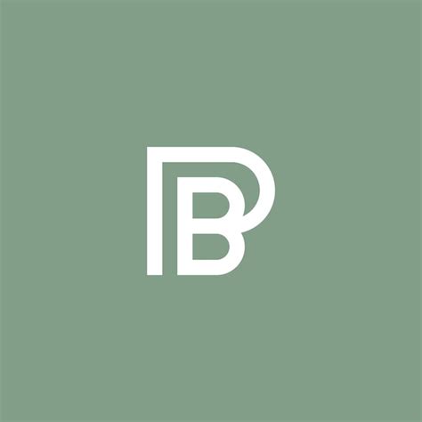 Premium Vector Monogram Letter Bp Pb Logo Design Creative And