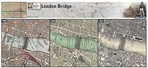 Charles Dickens London Map The Locations In The Novels