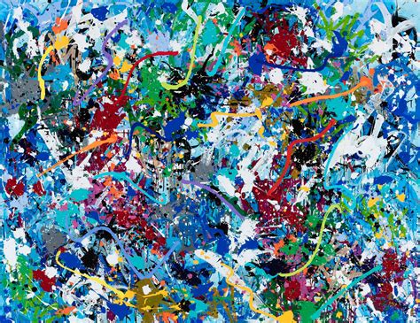 2017 Frozen Uke Ice Acrylique Et Encre Sur Toile 140 X 185 Cm